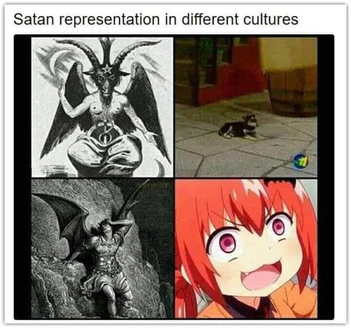 Baphomet, Satanas, Satan and Satania | Satania | Know Your Meme