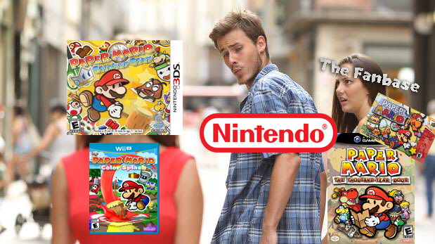 The Paper Mario situation in a nutshell | Distracted Boyfriend | Know ...