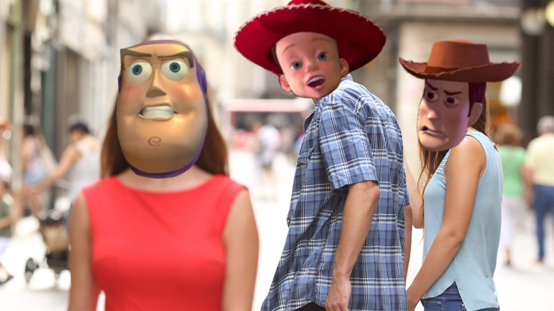 Andy Looking at Other Toys | Distracted Boyfriend | Know Your Meme