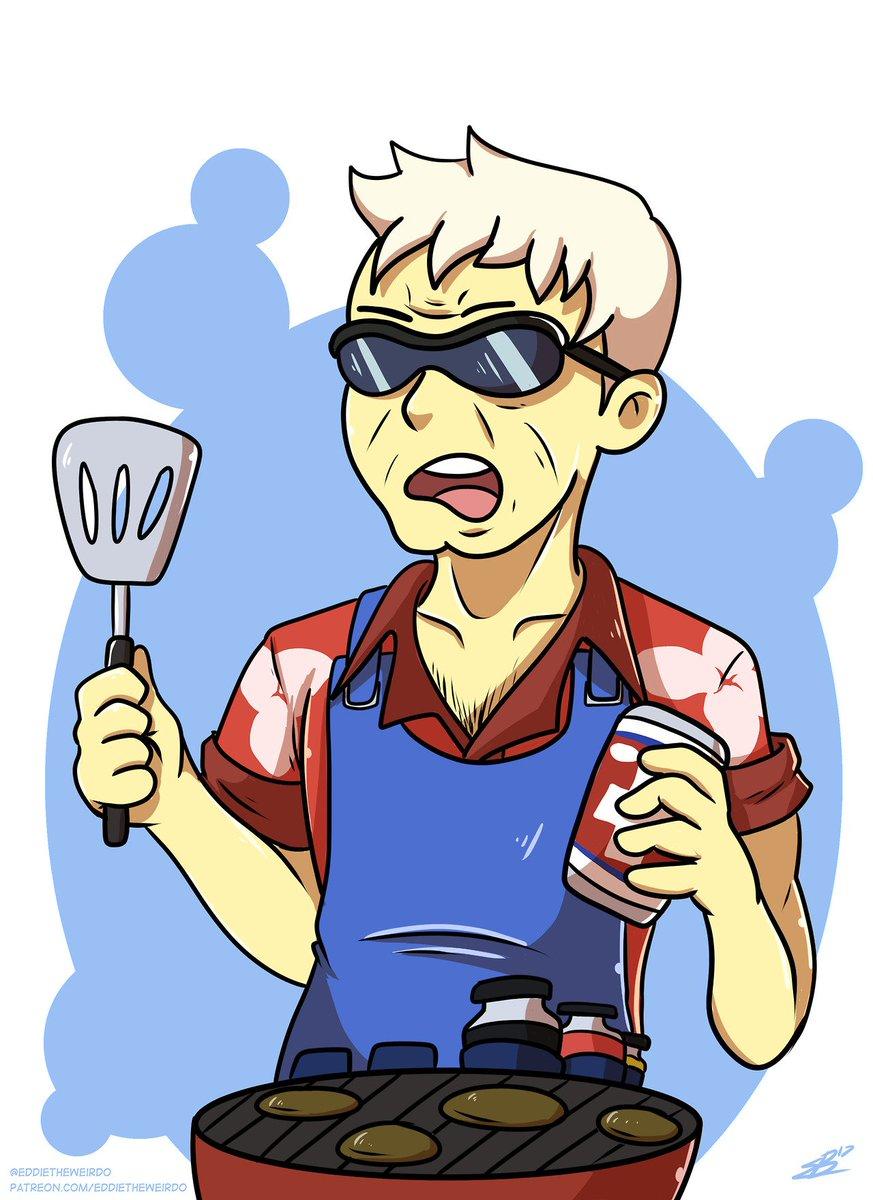 Dad 76 cooking up some burgers | Overwatch | Know Your Meme