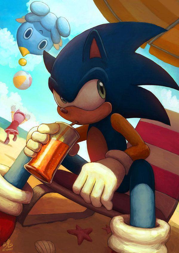 Sonic at the beach | Sonic the Hedgehog | Know Your Meme