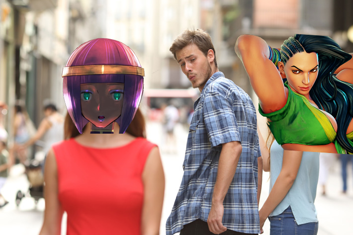 Reaction to Menat in Street Fighter V | Distracted Boyfriend | Know ...