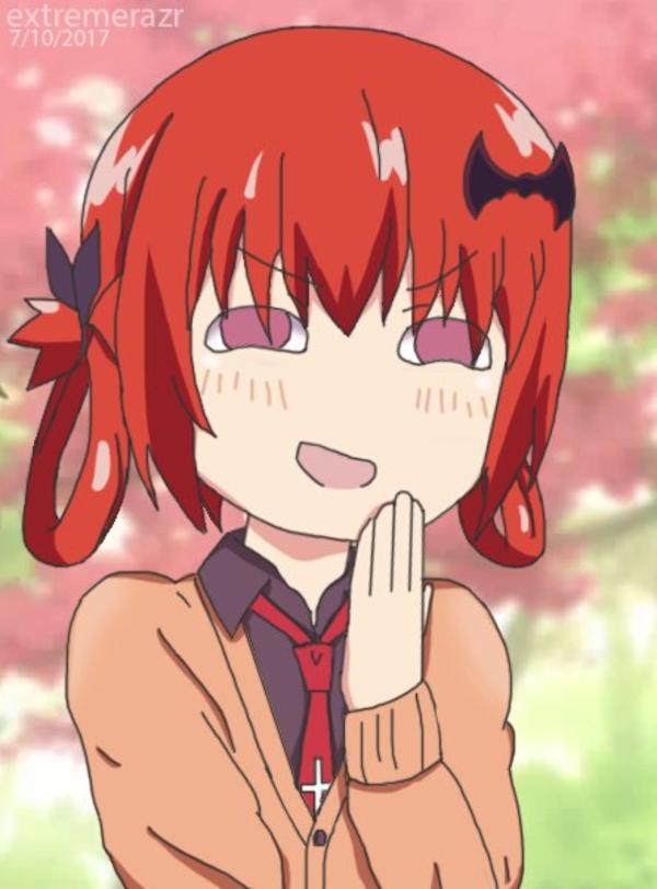 LMAO Satania (rough version) by extremerazr | Satania | Know Your Meme