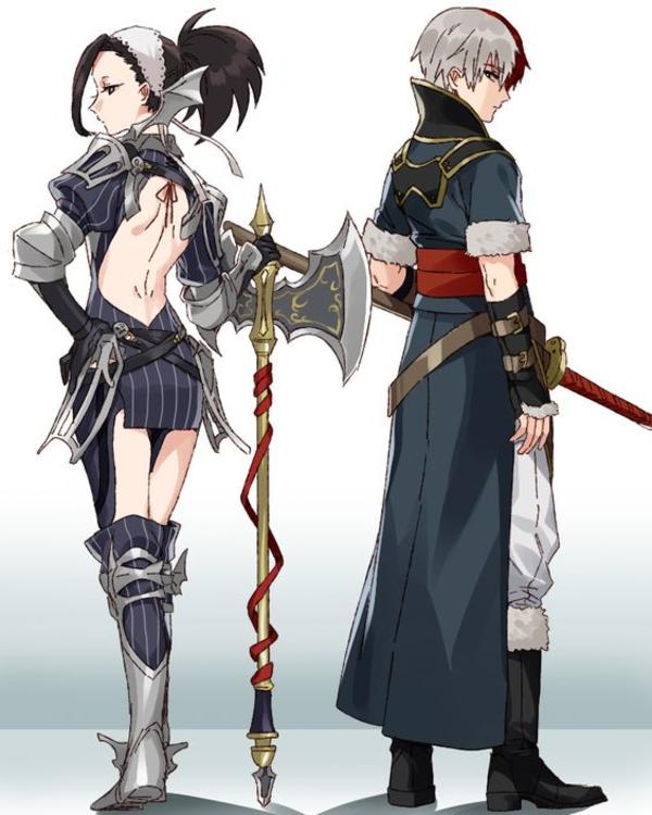 Cherche Momo and Lon'qu Shoto | My Hero Academia | Know Your Meme