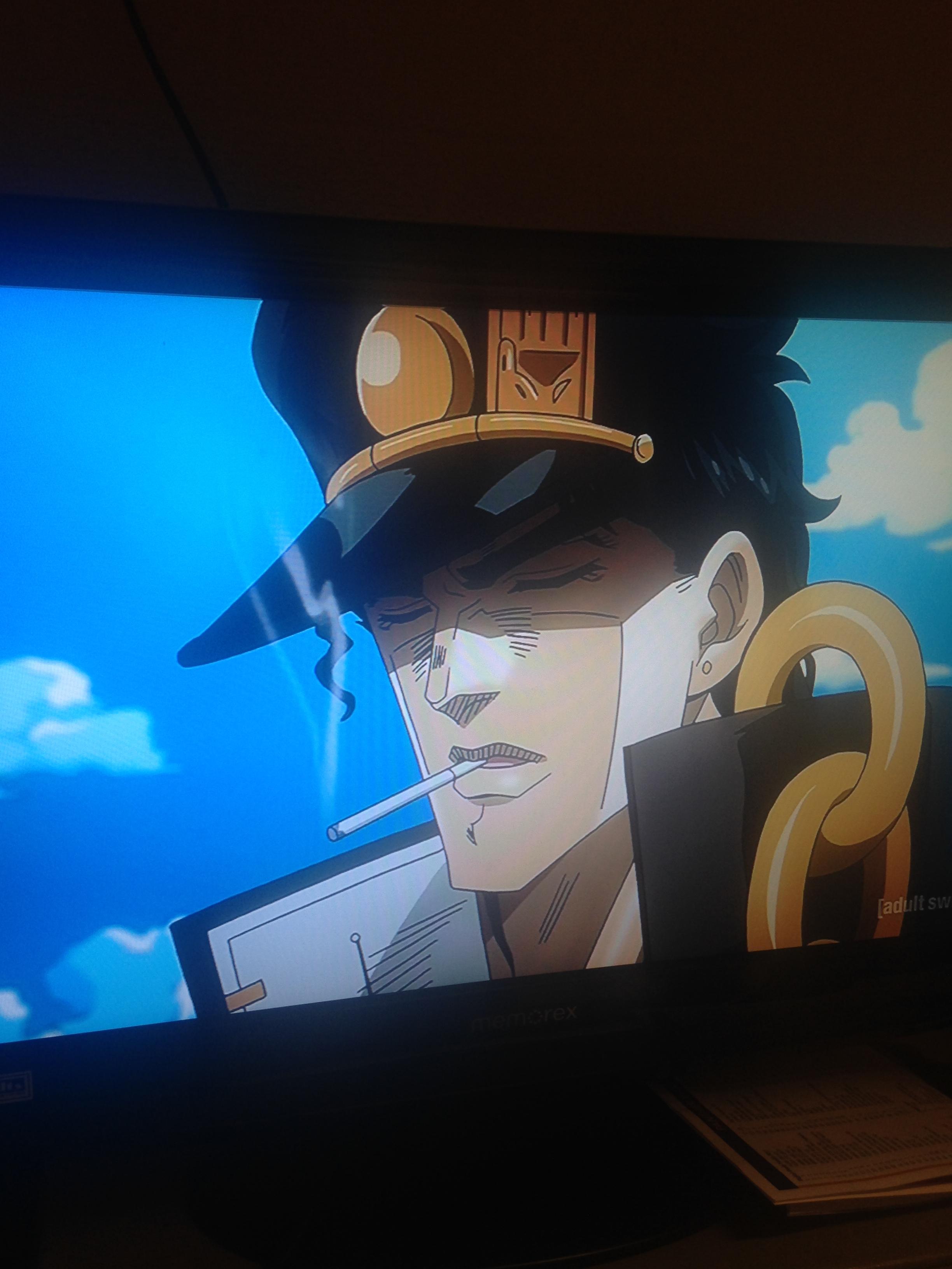 It was a cigarette the whole time! | JoJo's Bizarre Adventure | Know ...