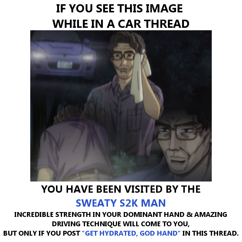 Get Hydrated, God Hand | Initial D | Know Your Meme