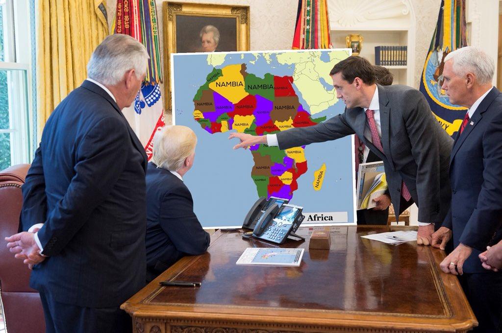 "How Donald Trump sees Africa" | Nambia | Know Your Meme
