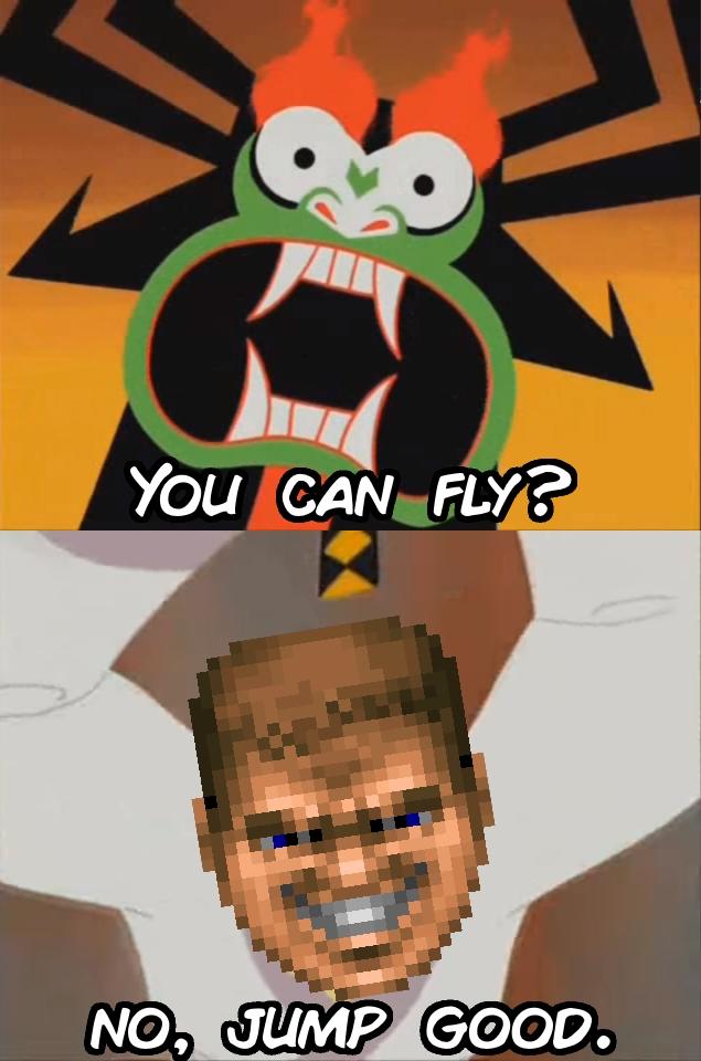 Doomguy jumps good | Quake | Know Your Meme