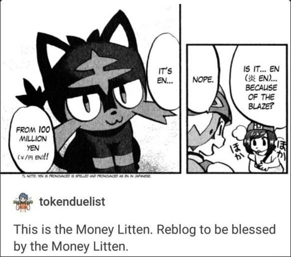 Money Litten | Pokémon Sun and Moon | Know Your Meme