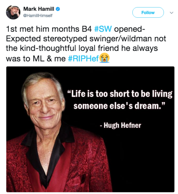 Mark Hamill Tribute | Hugh Hefner's Death | Know Your Meme
