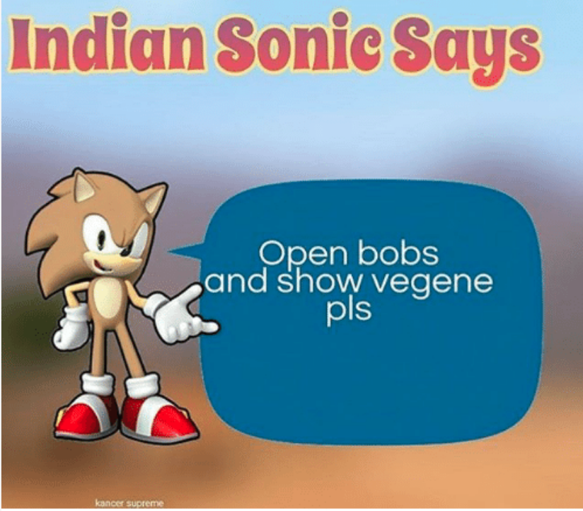 Open bobs and show vegene pls | Sonic Says | Know Your Meme