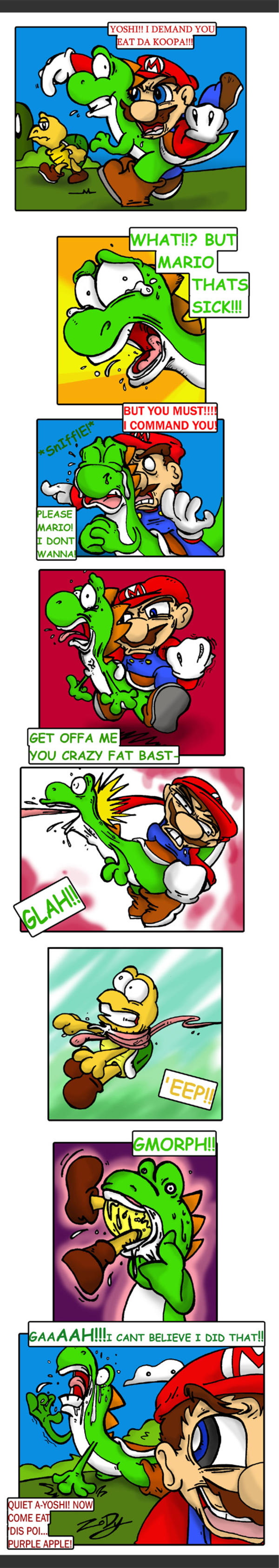 Poor Yoshi by ZoDy | Mario Punching Yoshi | Know Your Meme