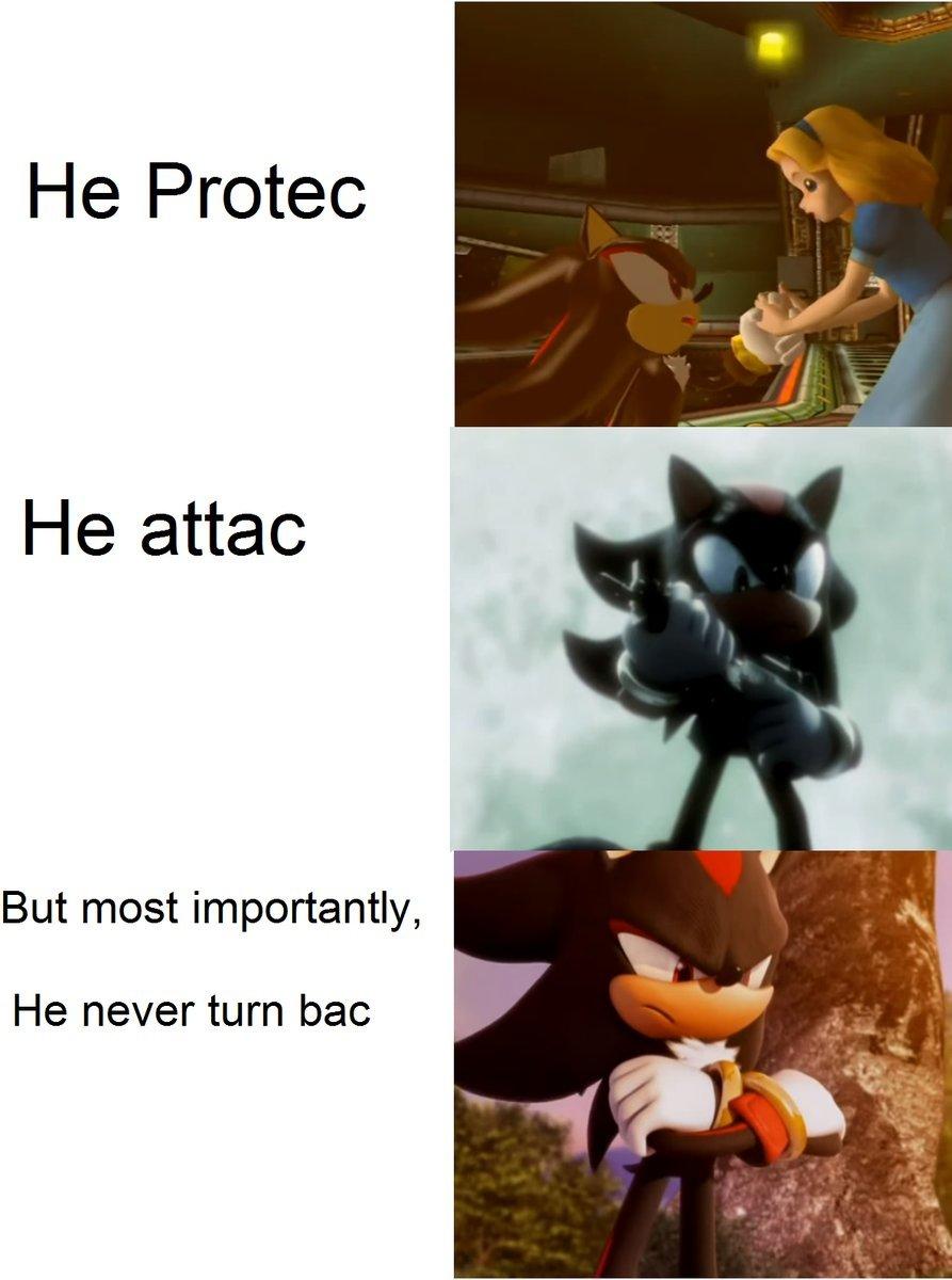Shadow's character in one meme | Sonic the Hedgehog | Know Your Meme