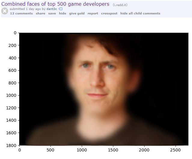 Combined faces of top 500 game developers | Top 500 Faces | Know Your Meme
