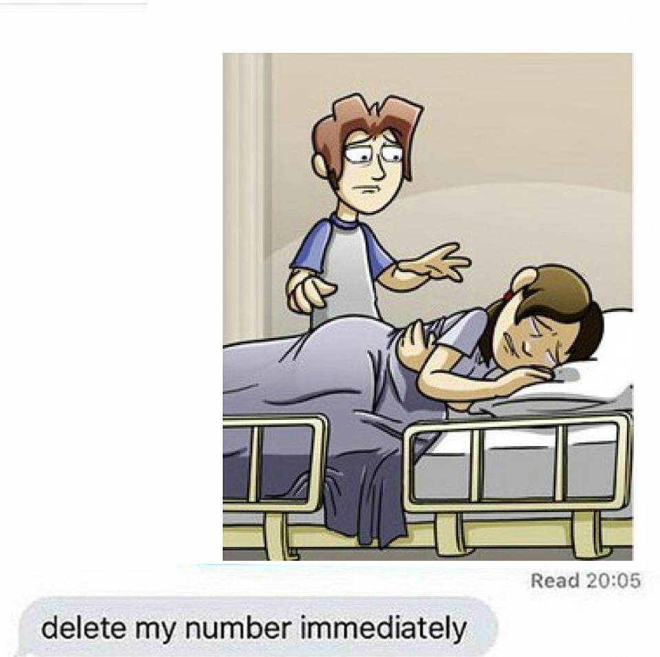 Delete my number immediately | Loss | Know Your Meme