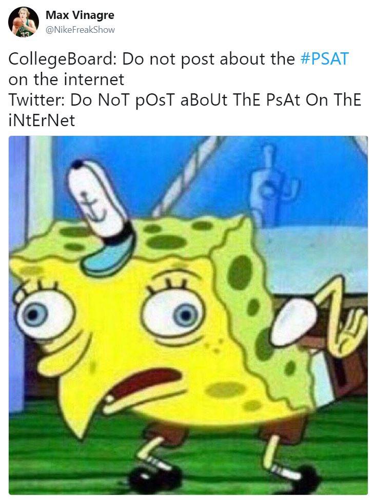 Do not post about the PSAT on the internet | PSAT | Know Your Meme
