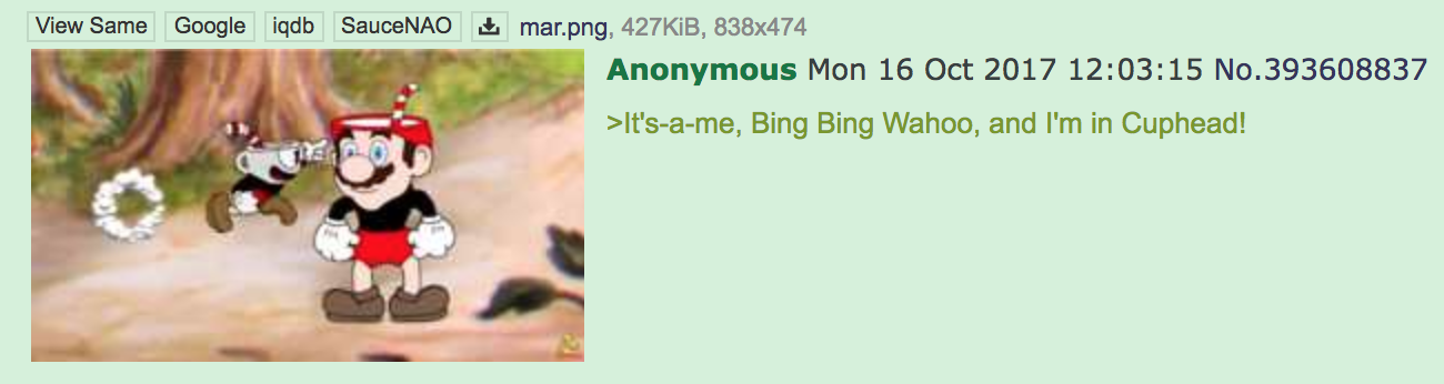 Cuphead Wahoo | Bing Bing Wahoo | Know Your Meme