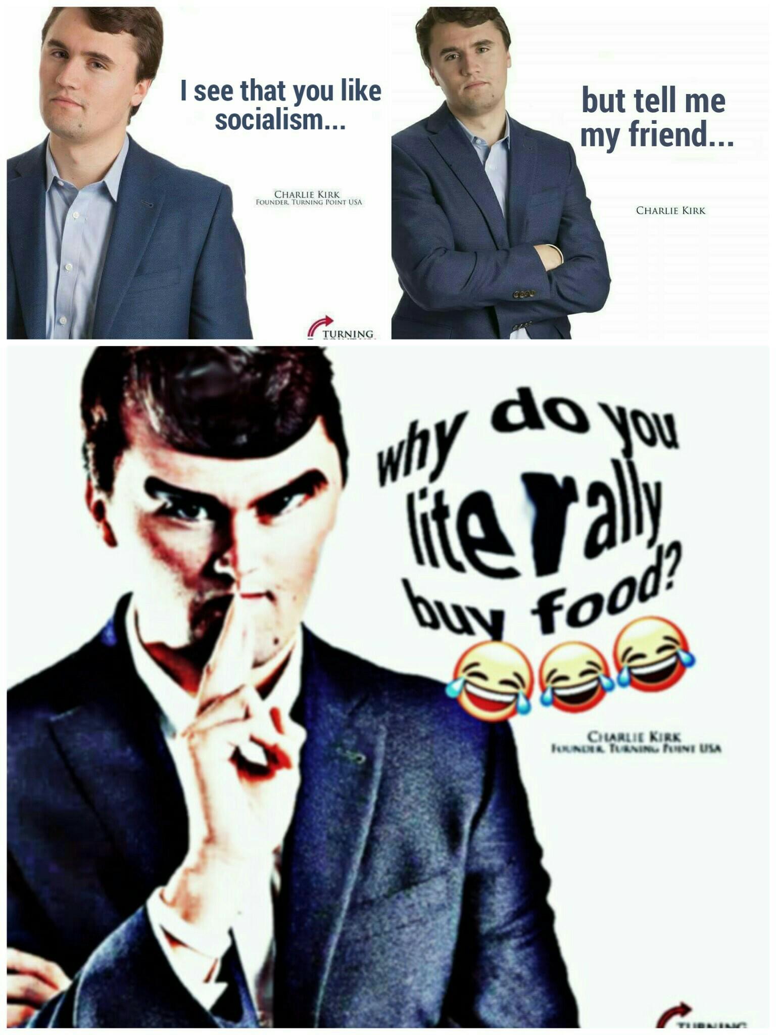 Kirk's long argument | Turning Point USA | Know Your Meme