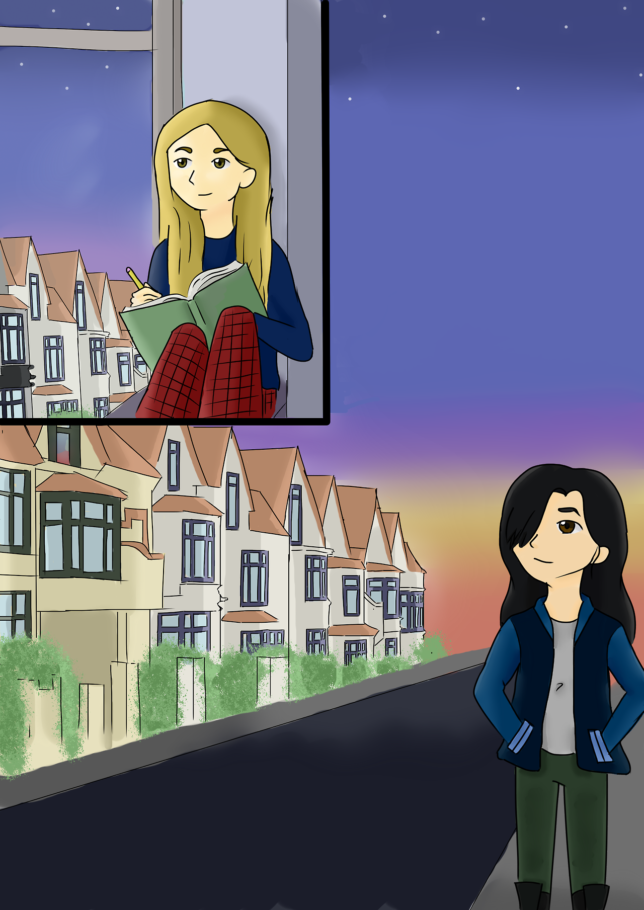 Laura writing at night | Carmilla | Know Your Meme