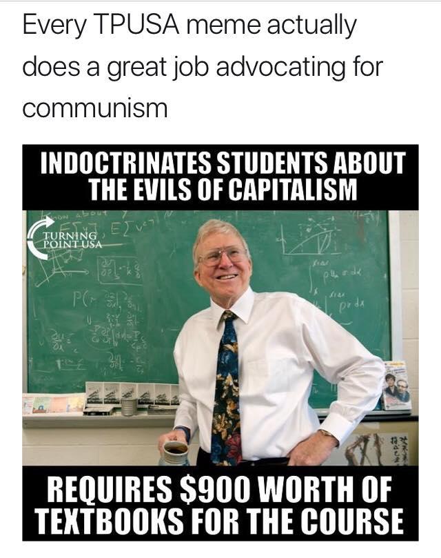 Textbook Capitalism | Turning Point USA | Know Your Meme