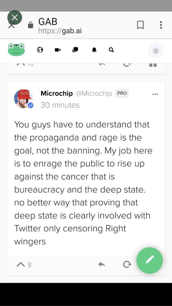 MicroChip on "the goal" | Gab | Know Your Meme