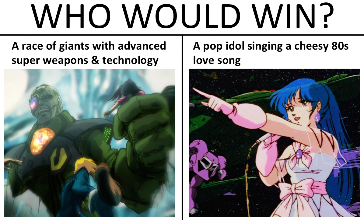 Who Would Win? - Macross DYRL | Macross | Know Your Meme