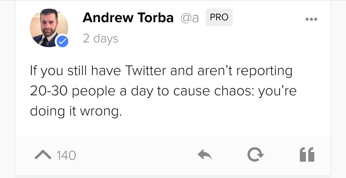 Andrew Torba encourages Twitter reporting operation | Gab | Know Your Meme