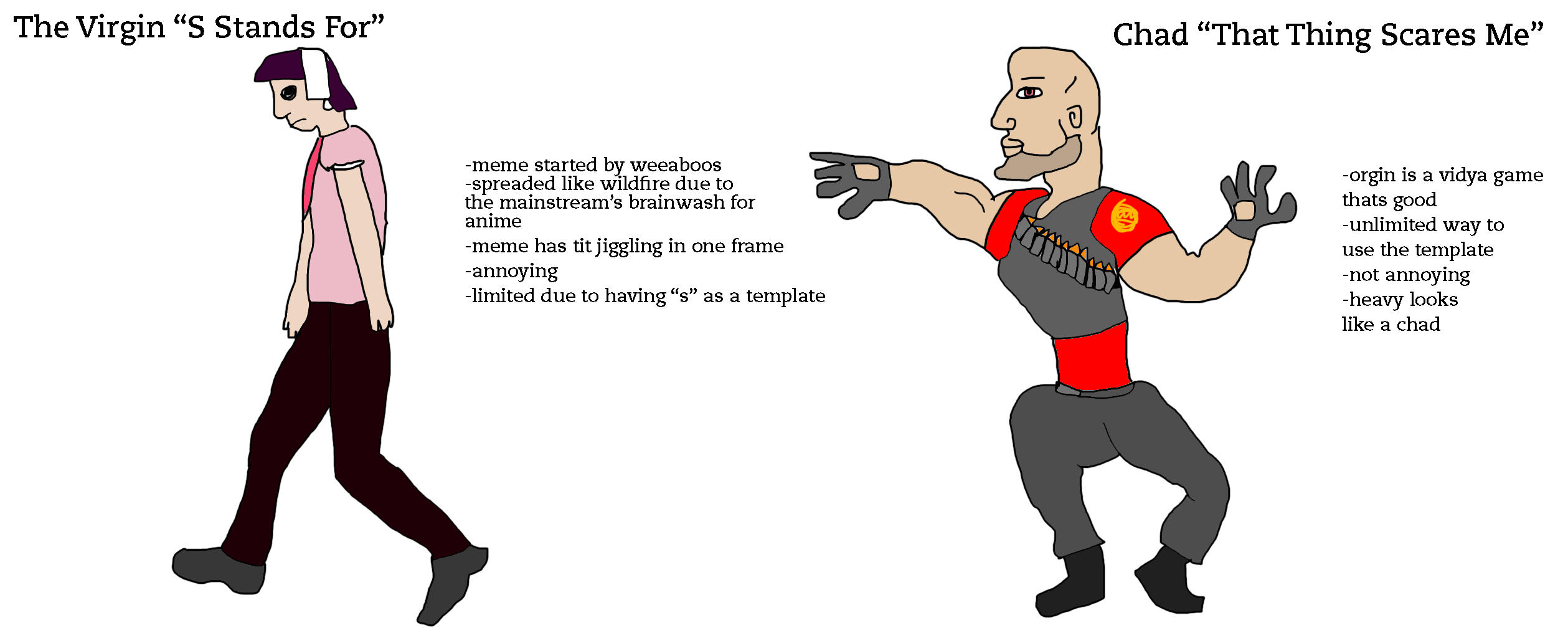 Virgin Vs Chad Template