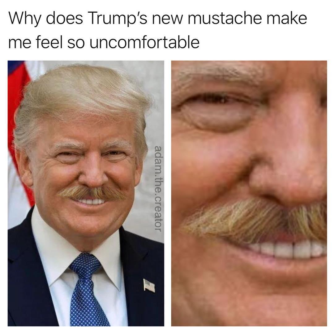 Why does Trump's new mustache make me feel so uncomfortable | Donald ...