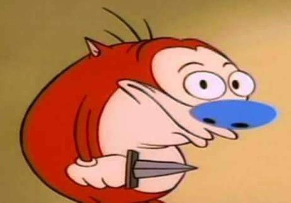 Delet this or I stab U | The Ren and Stimpy Show | Know Your Meme
