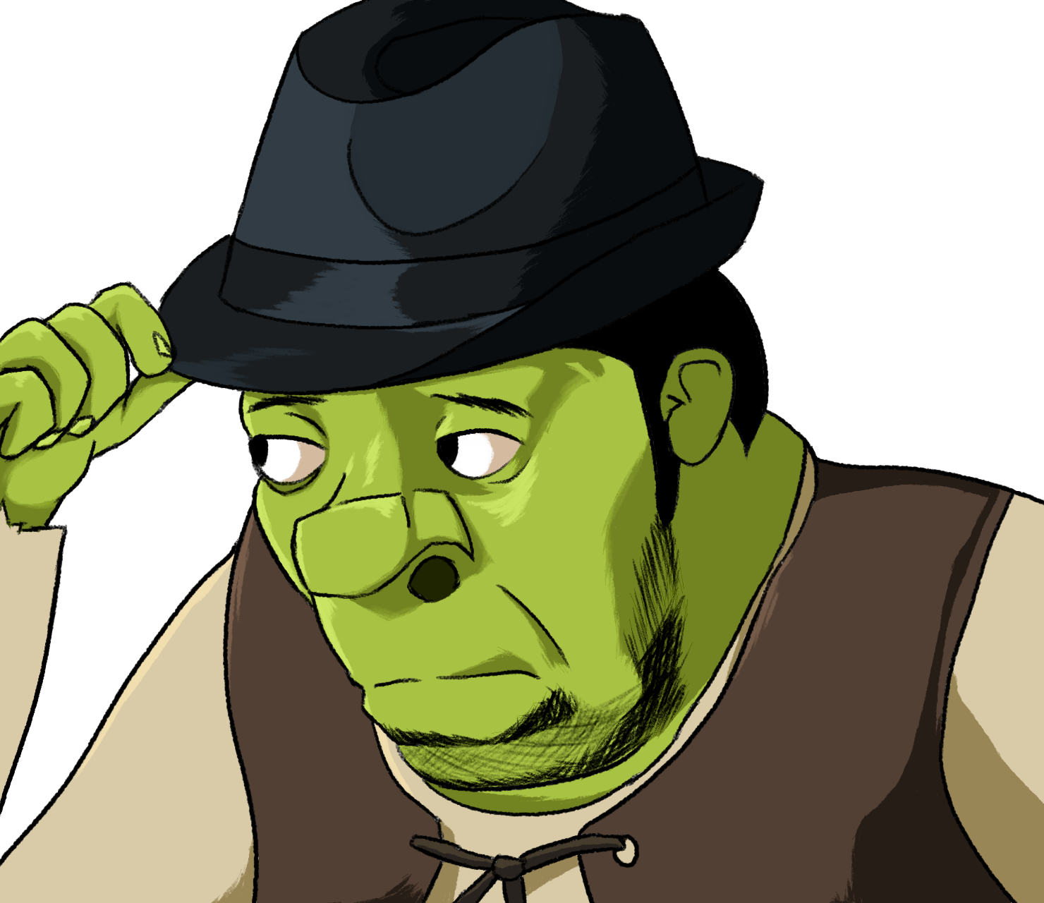my rendition of shrekbeard | Shrek Fedora / Shrekbeard | Know Your Meme