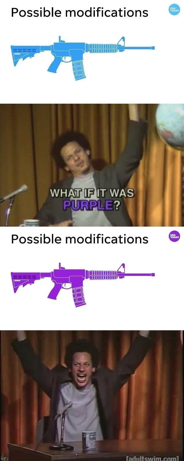 What if it was purple | Possible Modifications | Know Your Meme