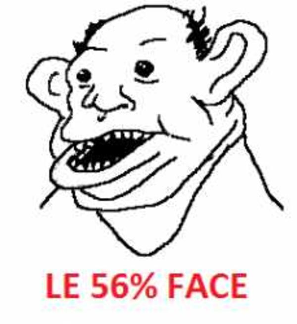 Le 56% Face illustration | Amerimutt / Le 56% Face | Know Your Meme