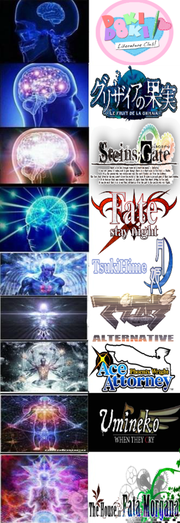 Visual Novel | Galaxy Brain | Know Your Meme