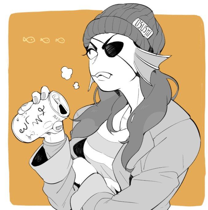 Fish with a drink | Undertale | Know Your Meme