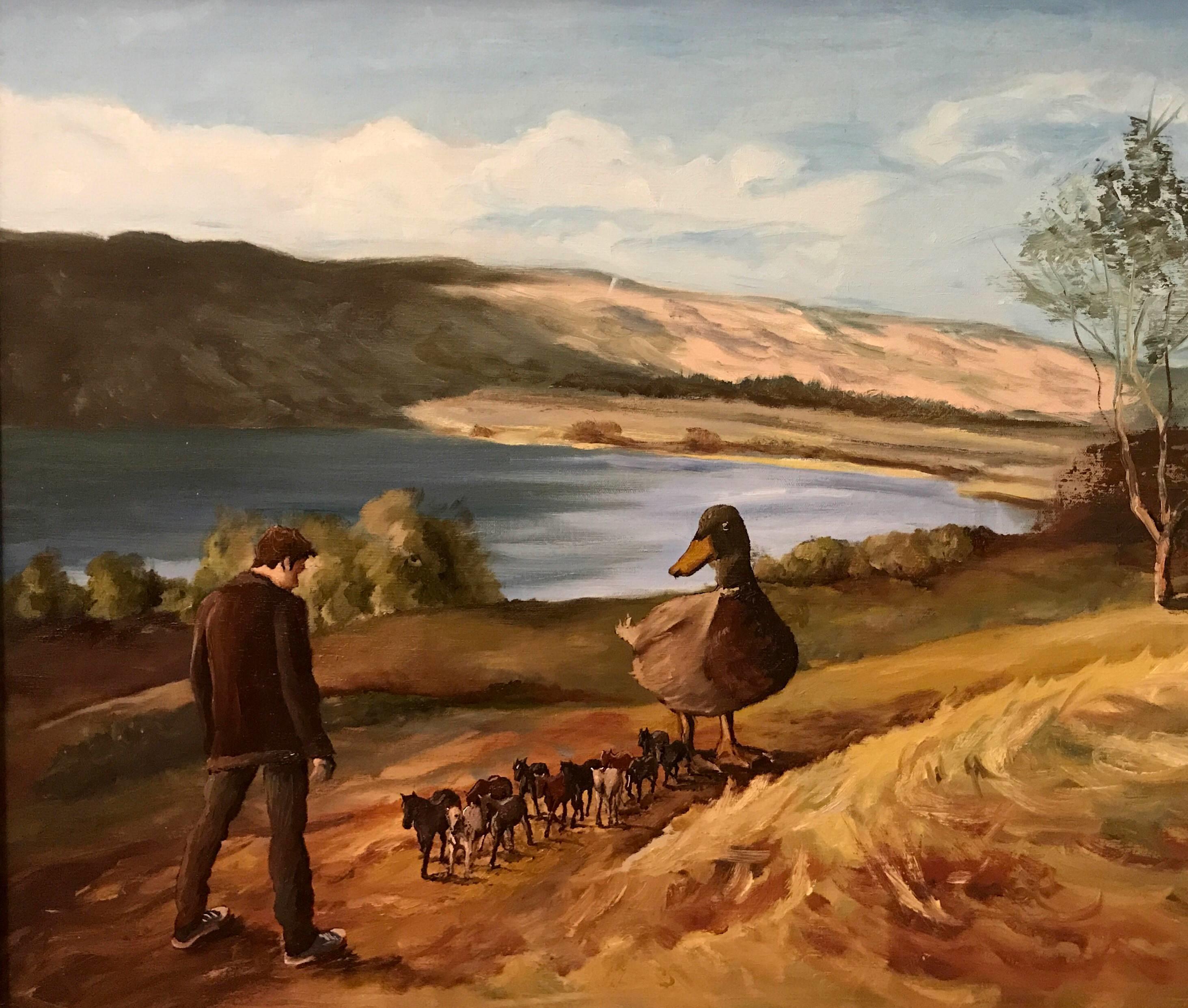 The choice, oil on canvas, 24x36 | Horse-Sized Duck | Know Your Meme