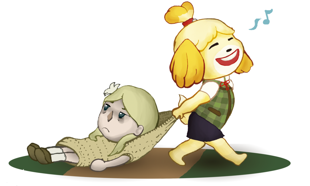 Isabelle dragging the Mayor | Isabelle | Know Your Meme