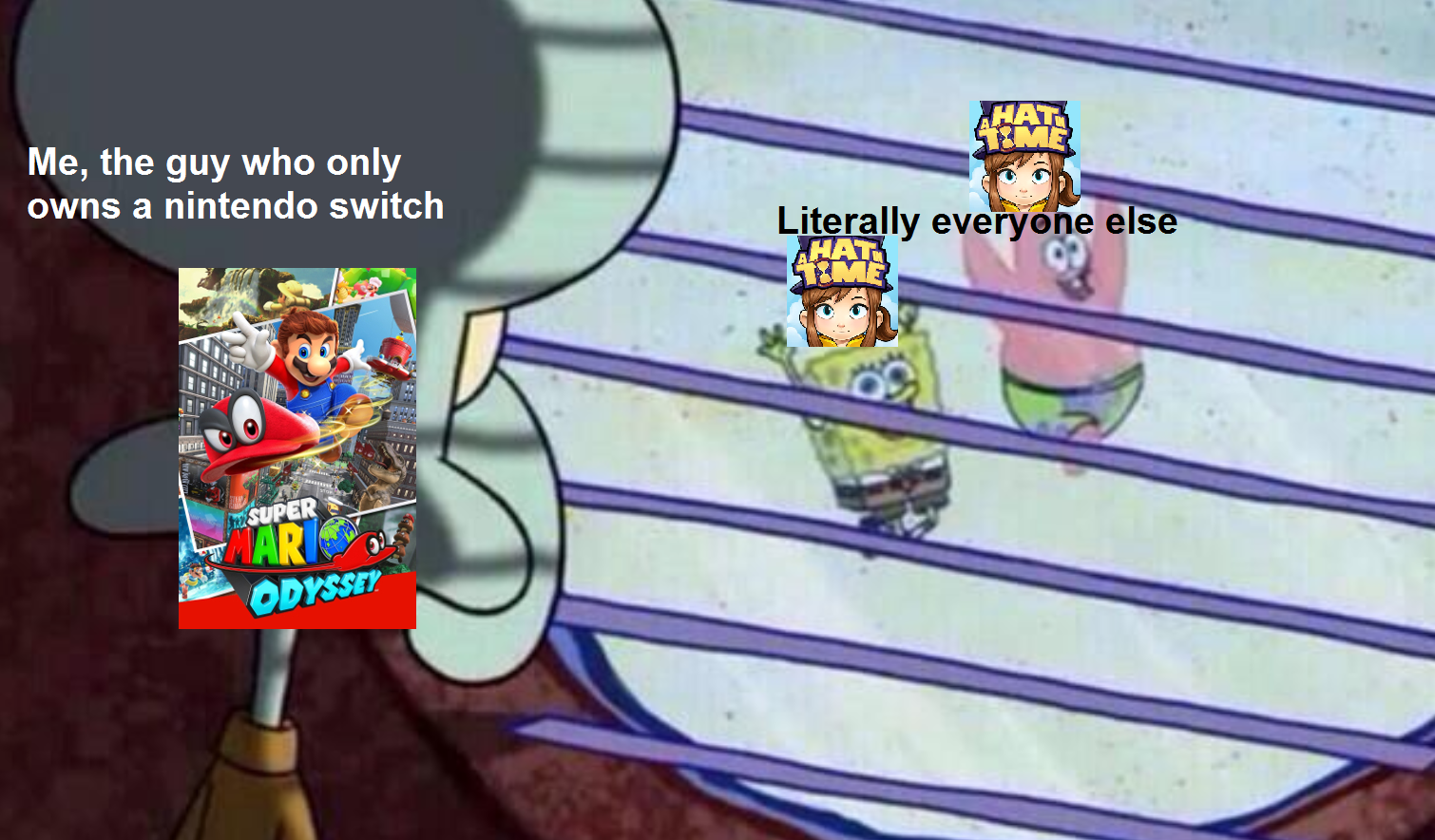 Literally me | Squidward Looking Out the Window | Know Your Meme