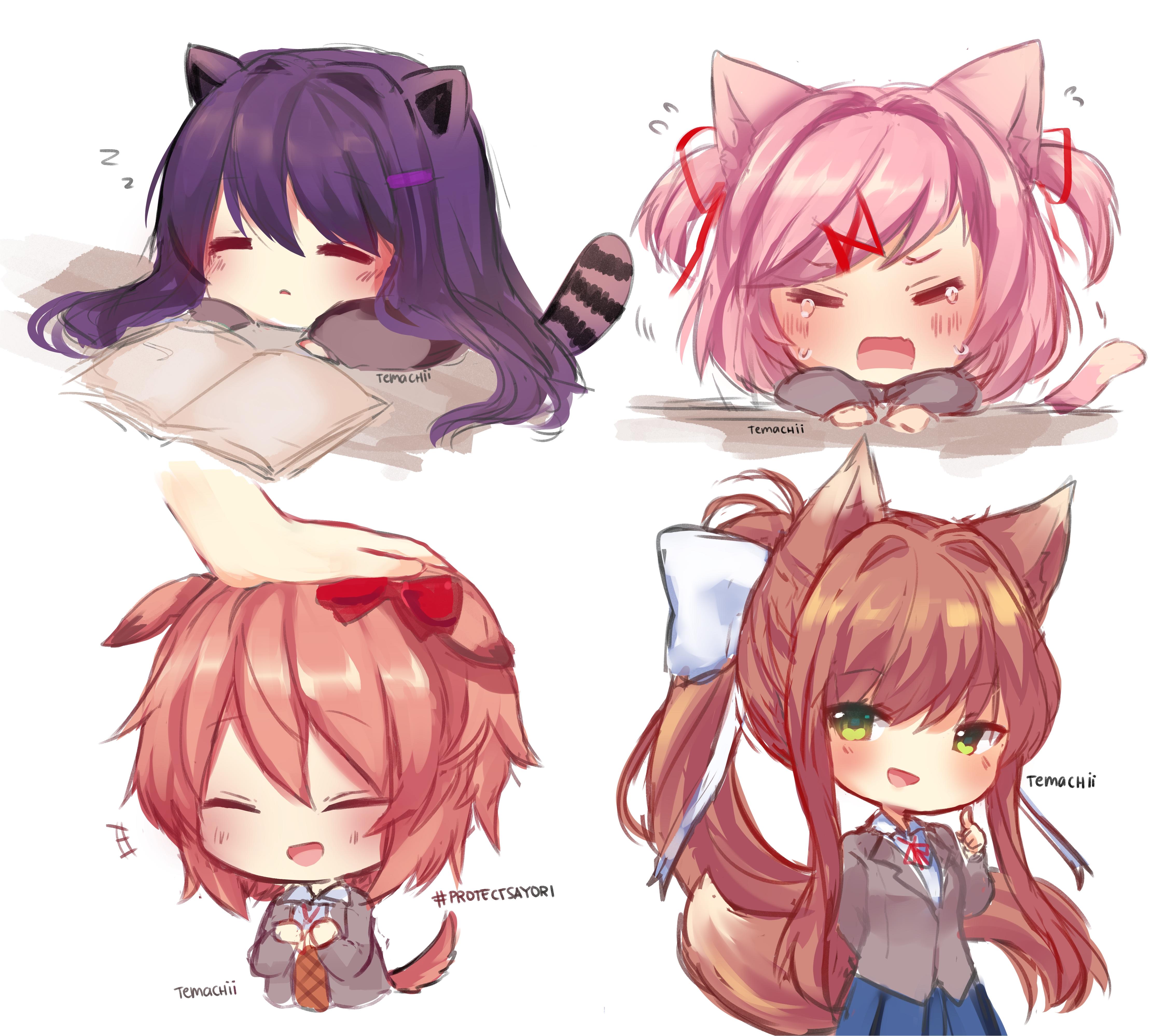 "Doki Doki Kemonomimi Club!" - by Temachii. | Doki Doki Literature Club ...