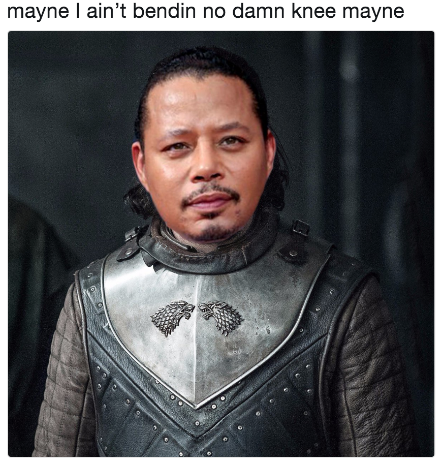 mayne I ain’t bendin no damn knee mayne | Terrence Howard's Mayne ...