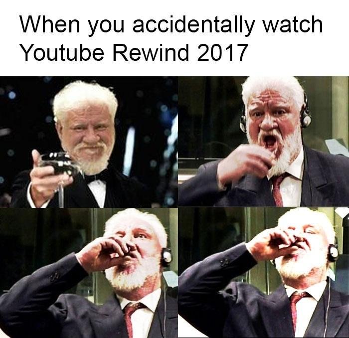youtube rewind | Slobodan Praljak's Courtroom Suicide | Know Your Meme
