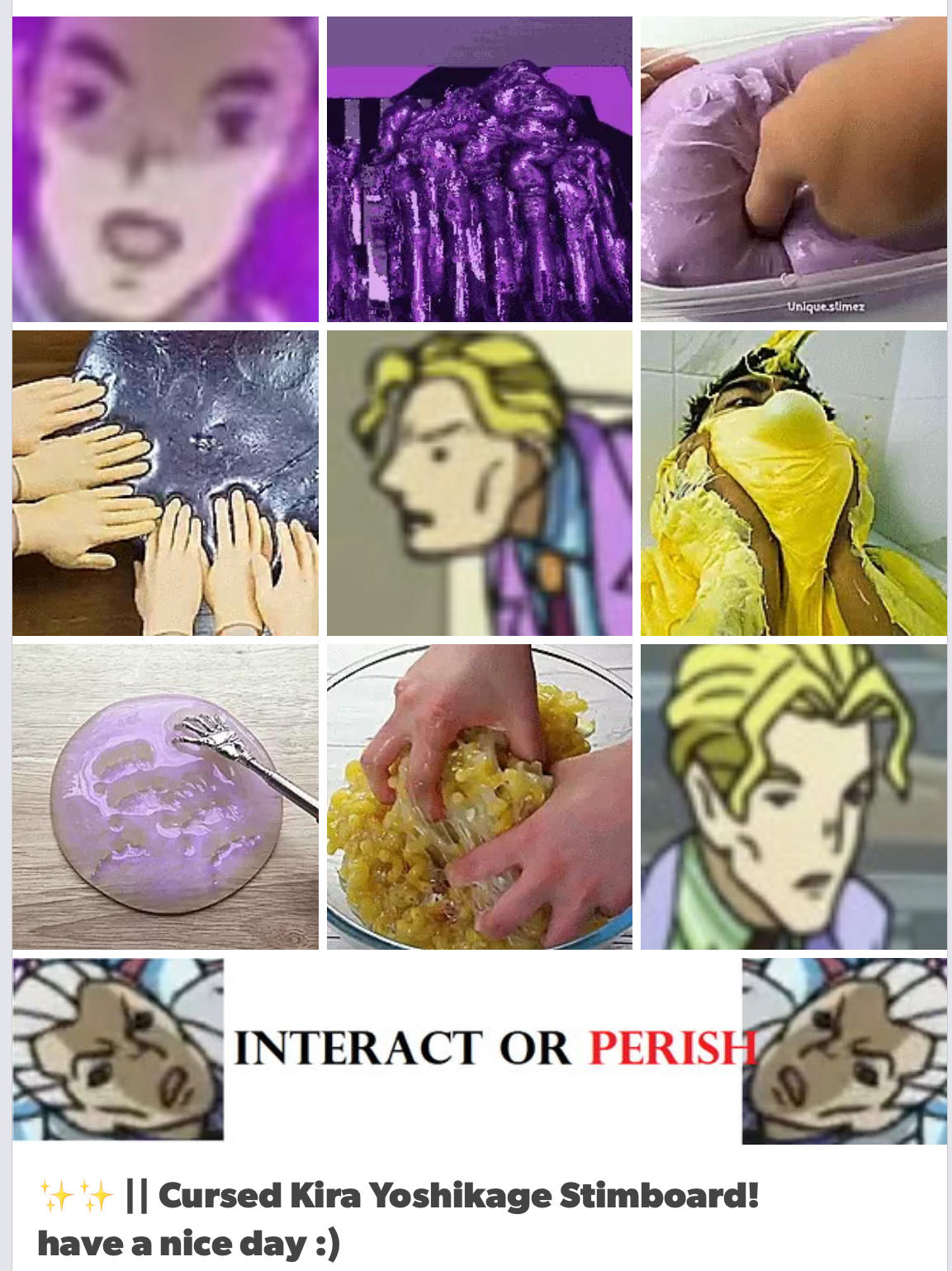 Interact or Perish | JoJo's Bizarre Adventure | Know Your Meme