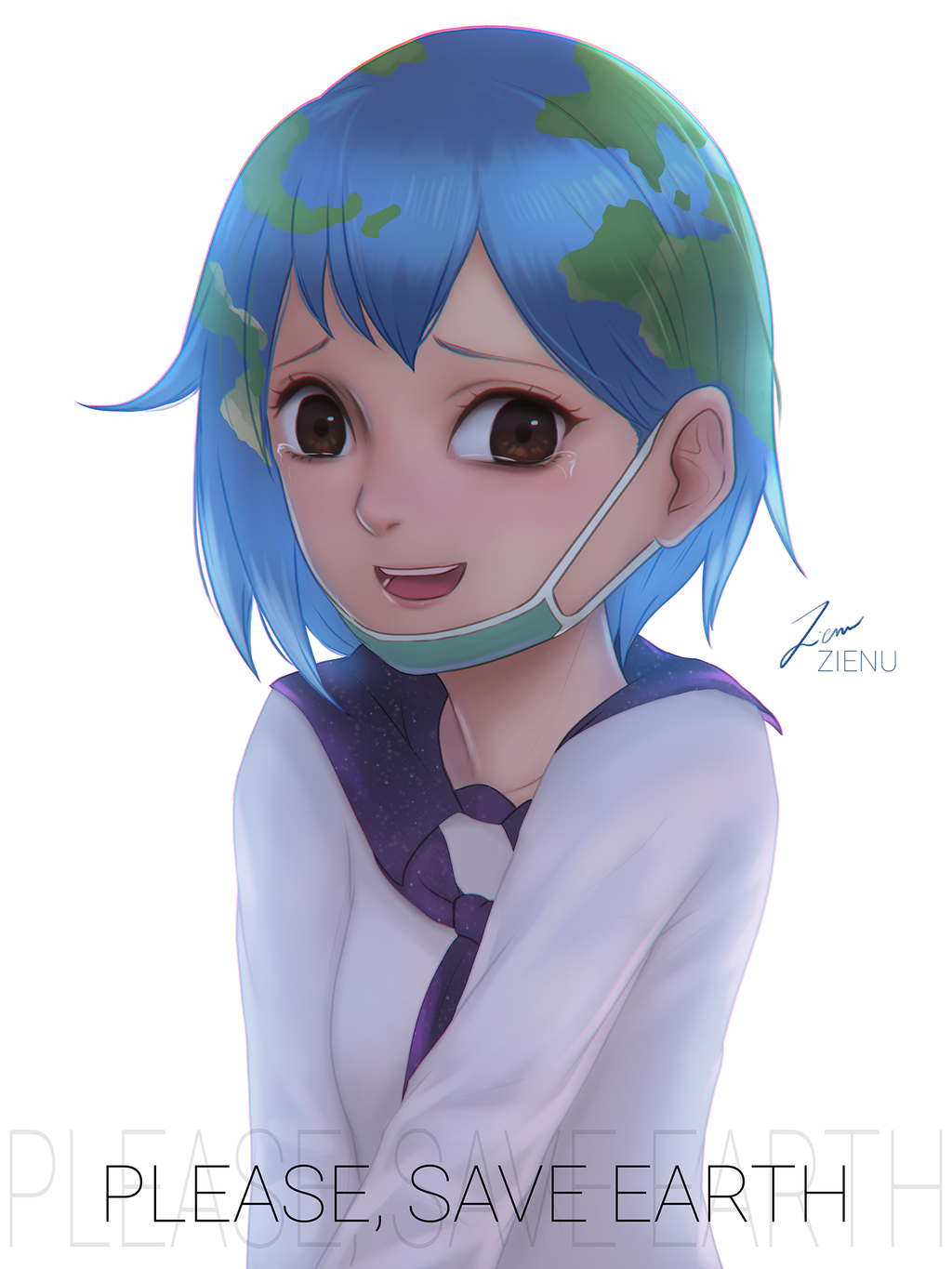 Save Earth! by Zienu | Earth-chan | Know Your Meme