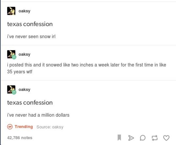 Texas confession | Tumblr | Know Your Meme