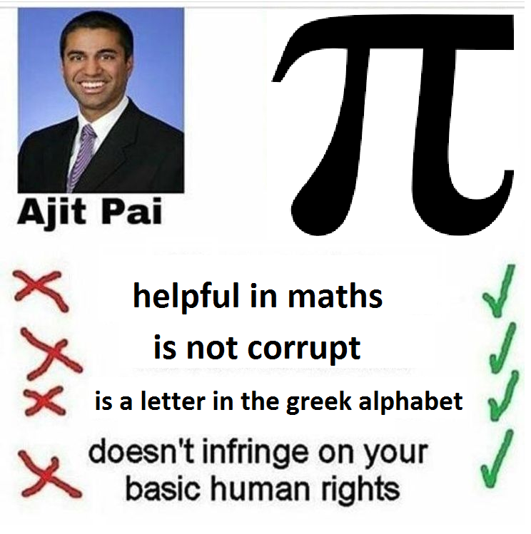 ajit pai vs pi | Ajit Pai | Know Your Meme
