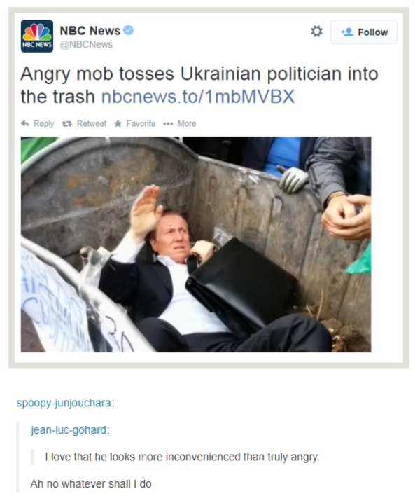 Into the trash he goes | Into The Trash It Goes / Opinion Discarded ...