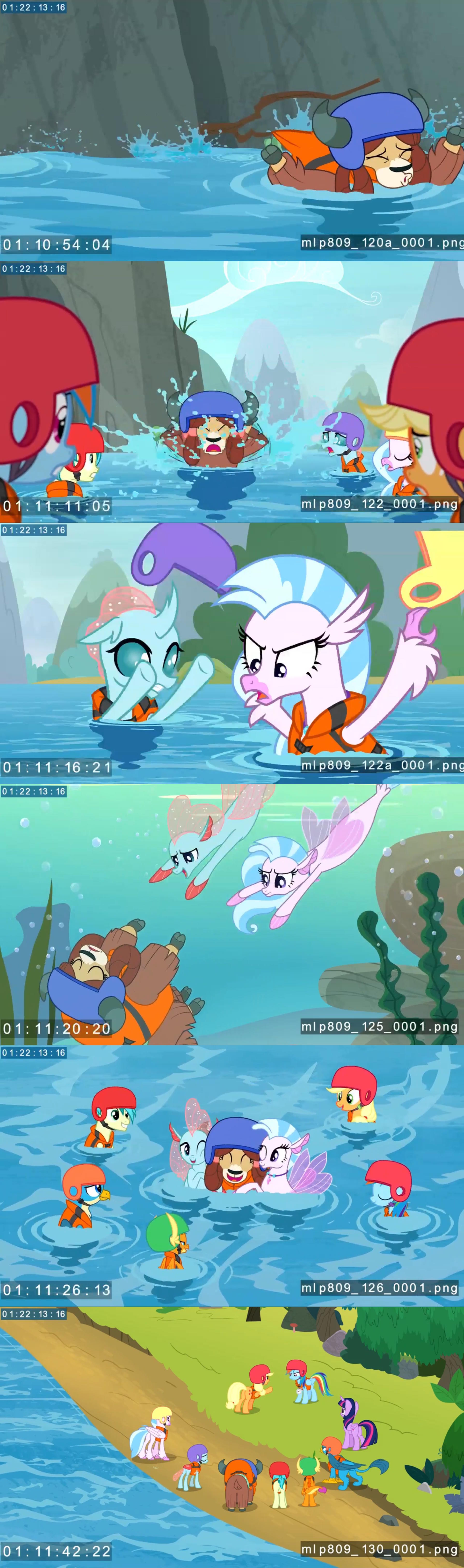 Animation error - Reappearing vests and other swimming gear | My Little ...