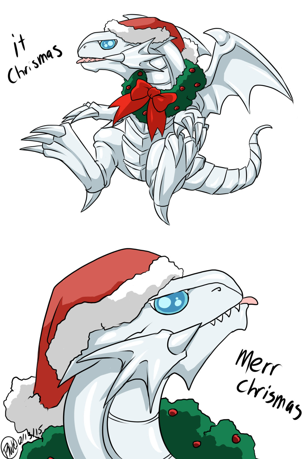Blue Eyes White Dragon | Merr Chrismas | Know Your Meme