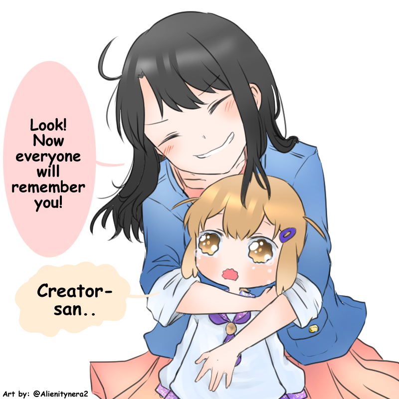 Creator and Pluto-chan | Pluto-chan | Know Your Meme