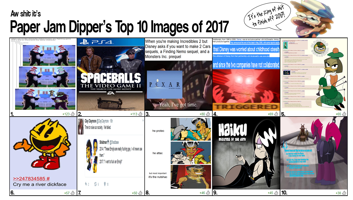 Paper Jam Dipper's Top 10 of 2017 | Know Your Meme